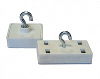 Ferrite (Ceramic) Ceiling Magnet with Hook | Eclipse Magnetics